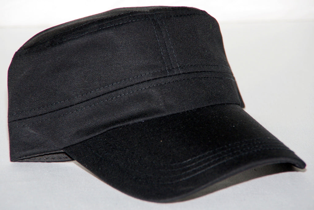 Black cotton Cap – Gypsy Leather & Suede