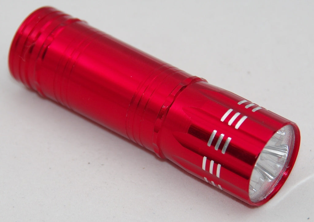 Large led torch 9 cm long, 3 LED's with aluminium body, takes 3 AAA ...