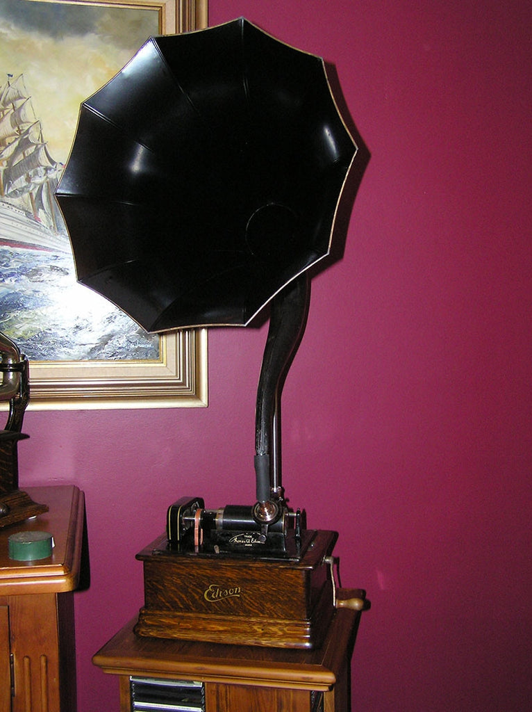 Edison Phonograph Models Maroon Edison Gem Cylinder Phonograph Model D
